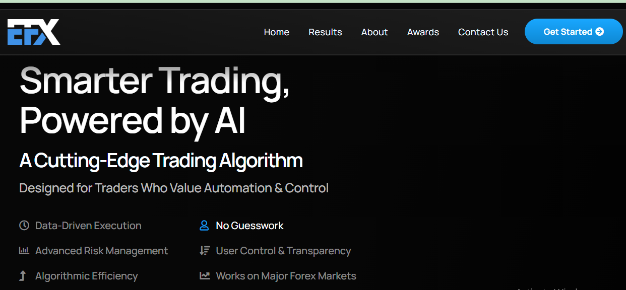 EFX Algo Is Trading Bot With a 72% Win Rate - Scam Reader